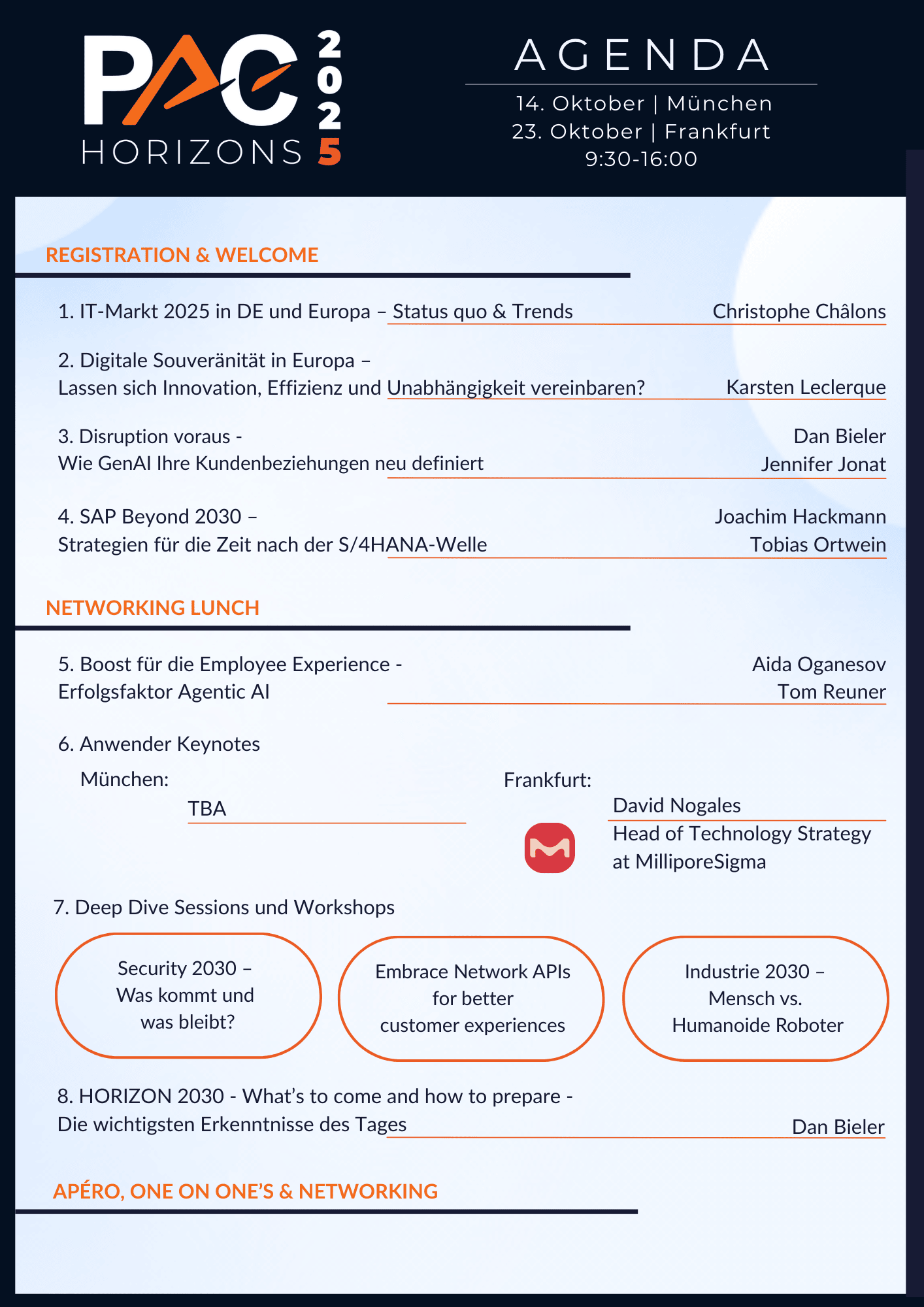 PAC Horizons 2025 Frankfurt